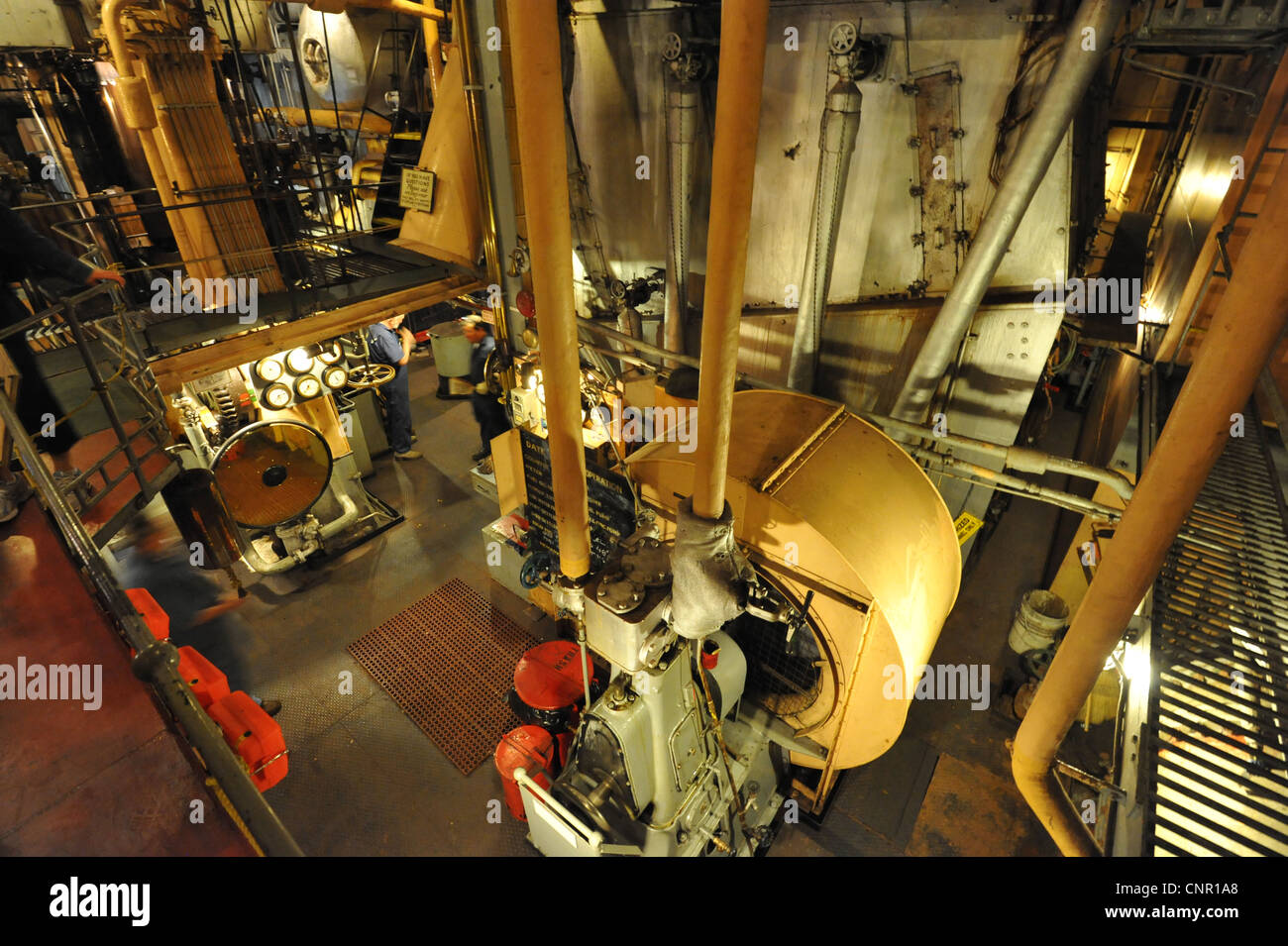 SS Jeremiah O'Brien a Liberty Ship Engine Room Stock Photo - Alamy