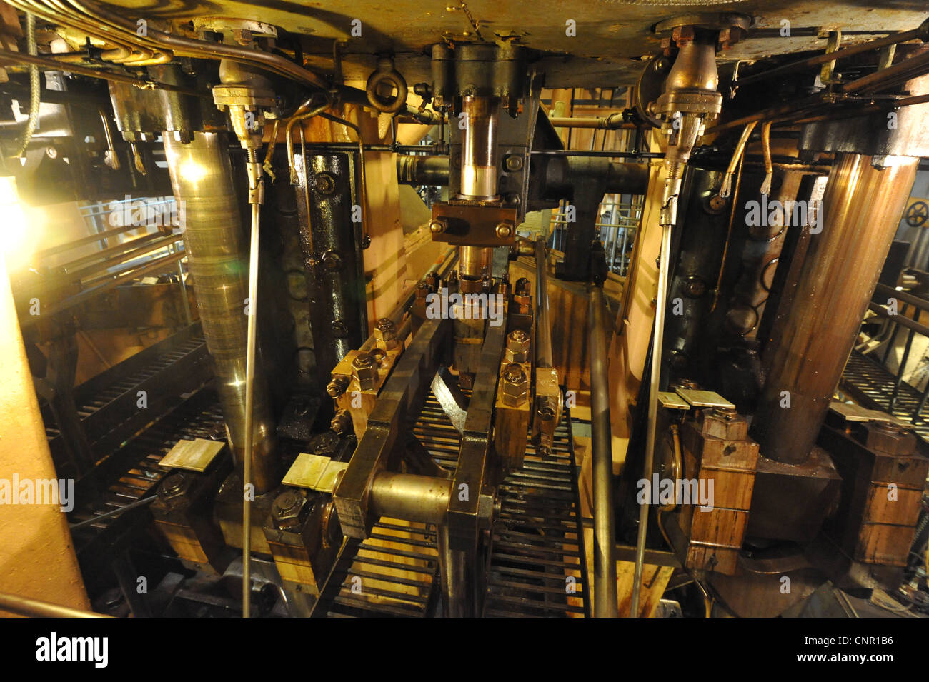 SS Jeremiah O'Brien a Liberty Ship Engine Room Stock Photo - Alamy