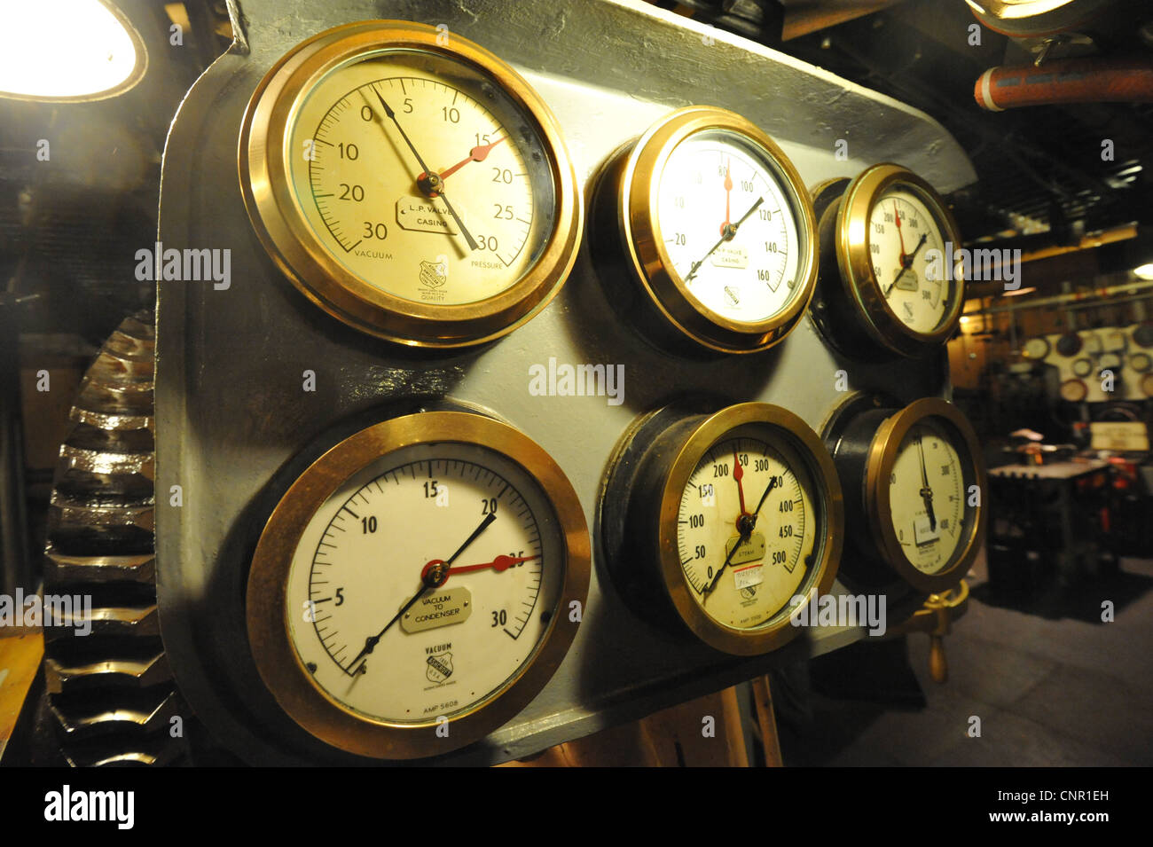 SS Jeremiah O'Brien a Liberty Ship Engine Room Stock Photo - Alamy