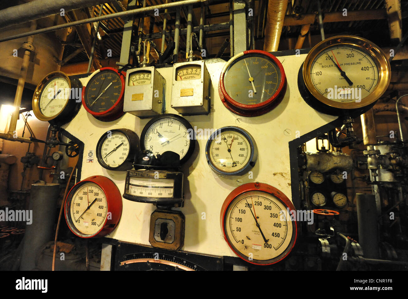 SS Jeremiah O'Brien a Liberty Ship Engine Room Stock Photo - Alamy