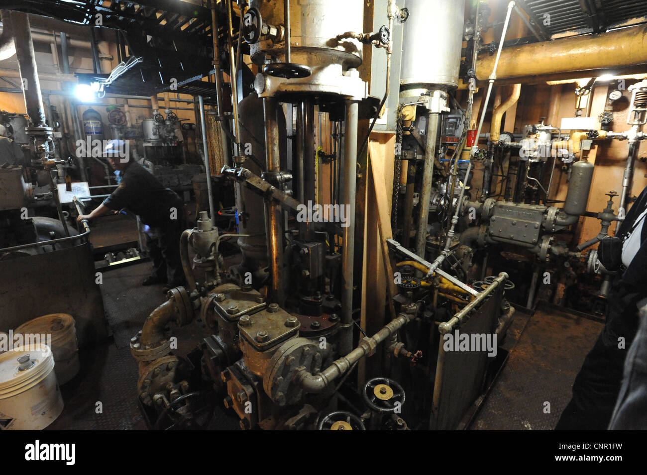 SS Jeremiah O'Brien a Liberty Ship Engine Room Stock Photo - Alamy