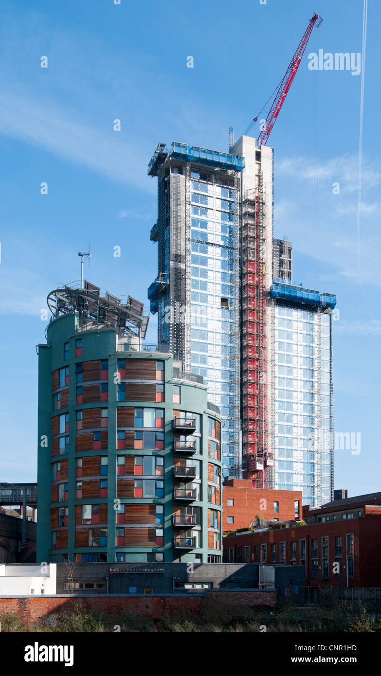 The Green Building and the Student Castle apartment block (under ...