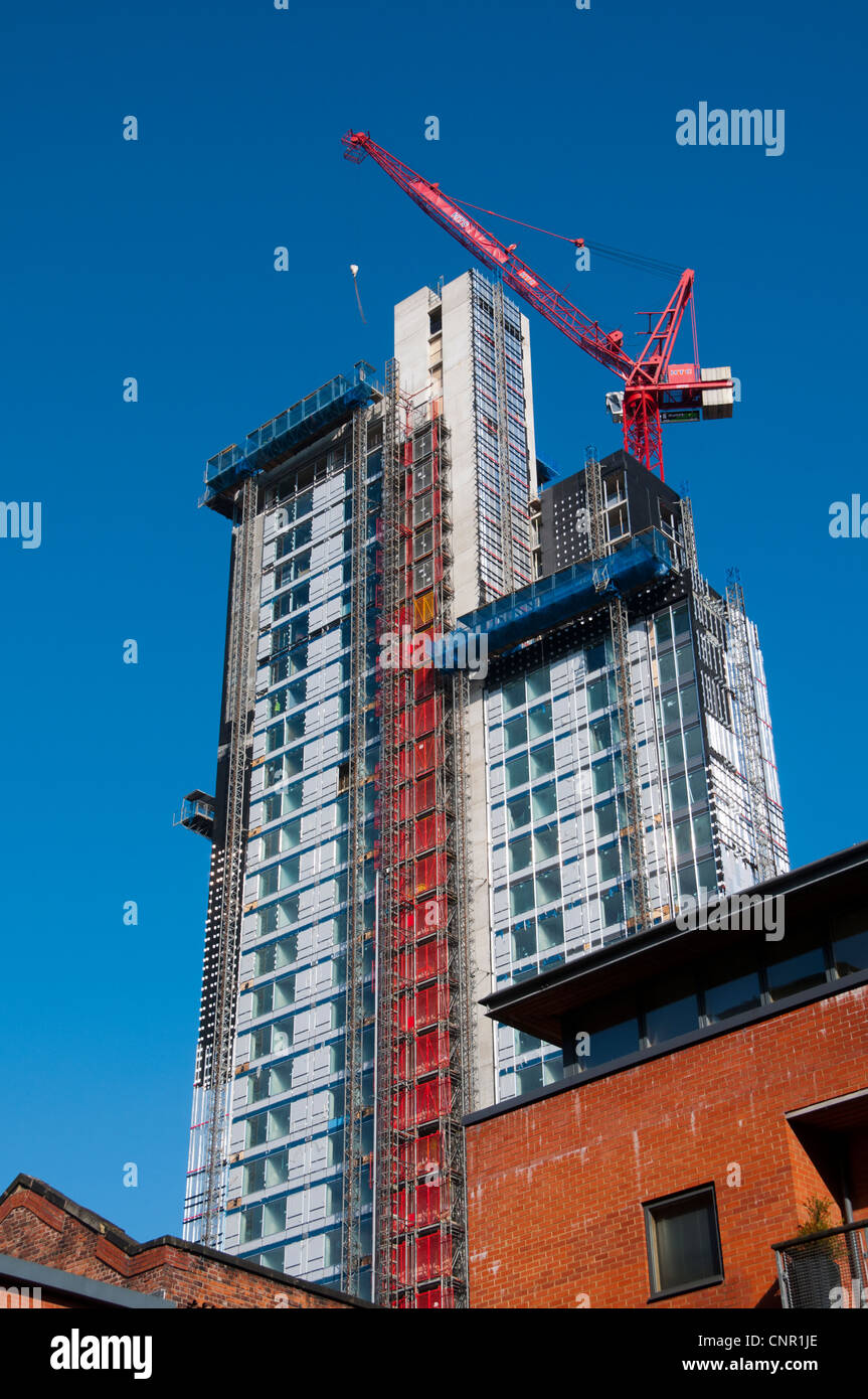 Student Castle apartment block under construction. Great Marlborough ...