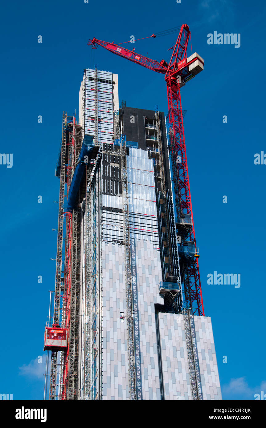 Student Castle apartment block under construction. Great Marlborough ...