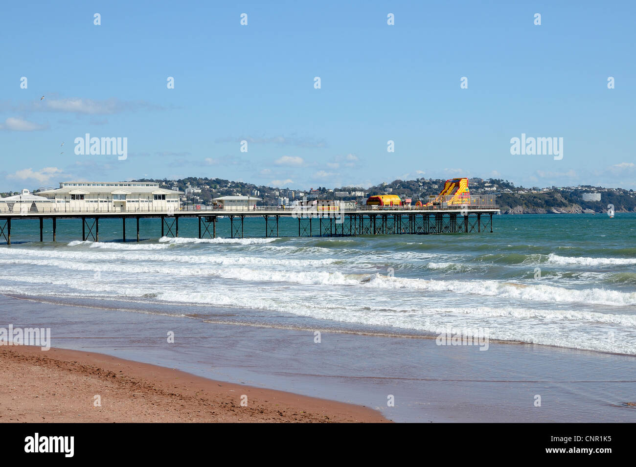 The pier at Paignton in Devon, England, UK Stock Photo - Alamy