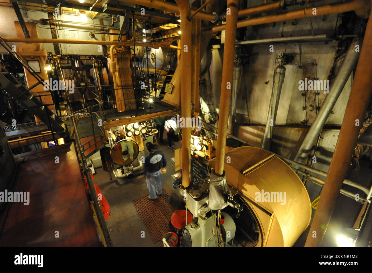 SS Jeremiah O'Brien a Liberty Ship Engine Room Stock Photo - Alamy