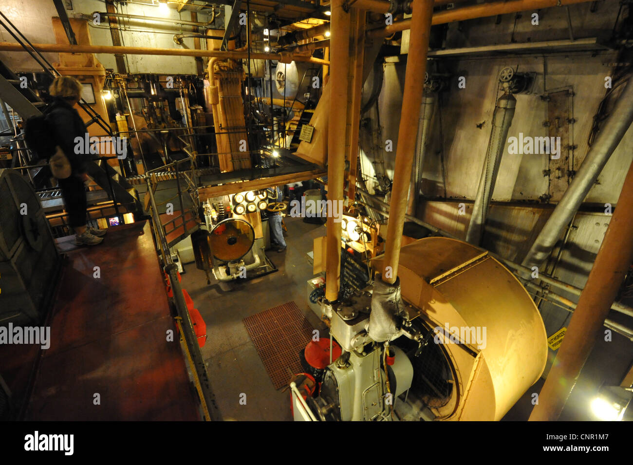 SS Jeremiah O'Brien a Liberty Ship Engine Room Stock Photo - Alamy