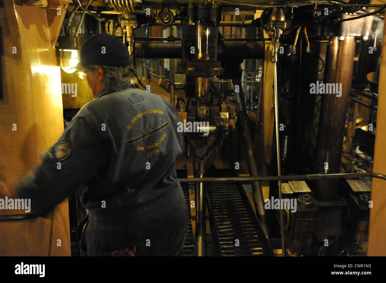 SS Jeremiah O'Brien a Liberty Ship Engine Room Stock Photo - Alamy