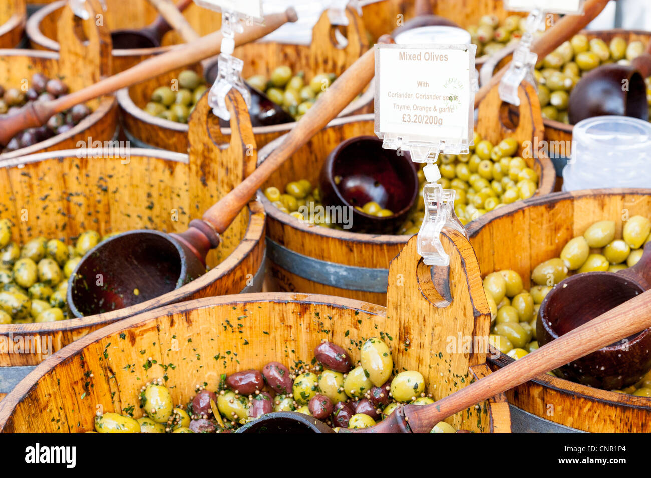 Olives for sale at Borough Market Stock Photo - Alamy