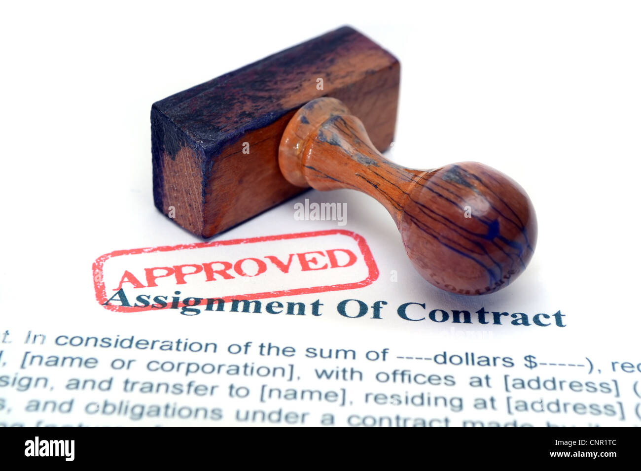 Sales contract stamp hi-res stock photography and images - Alamy