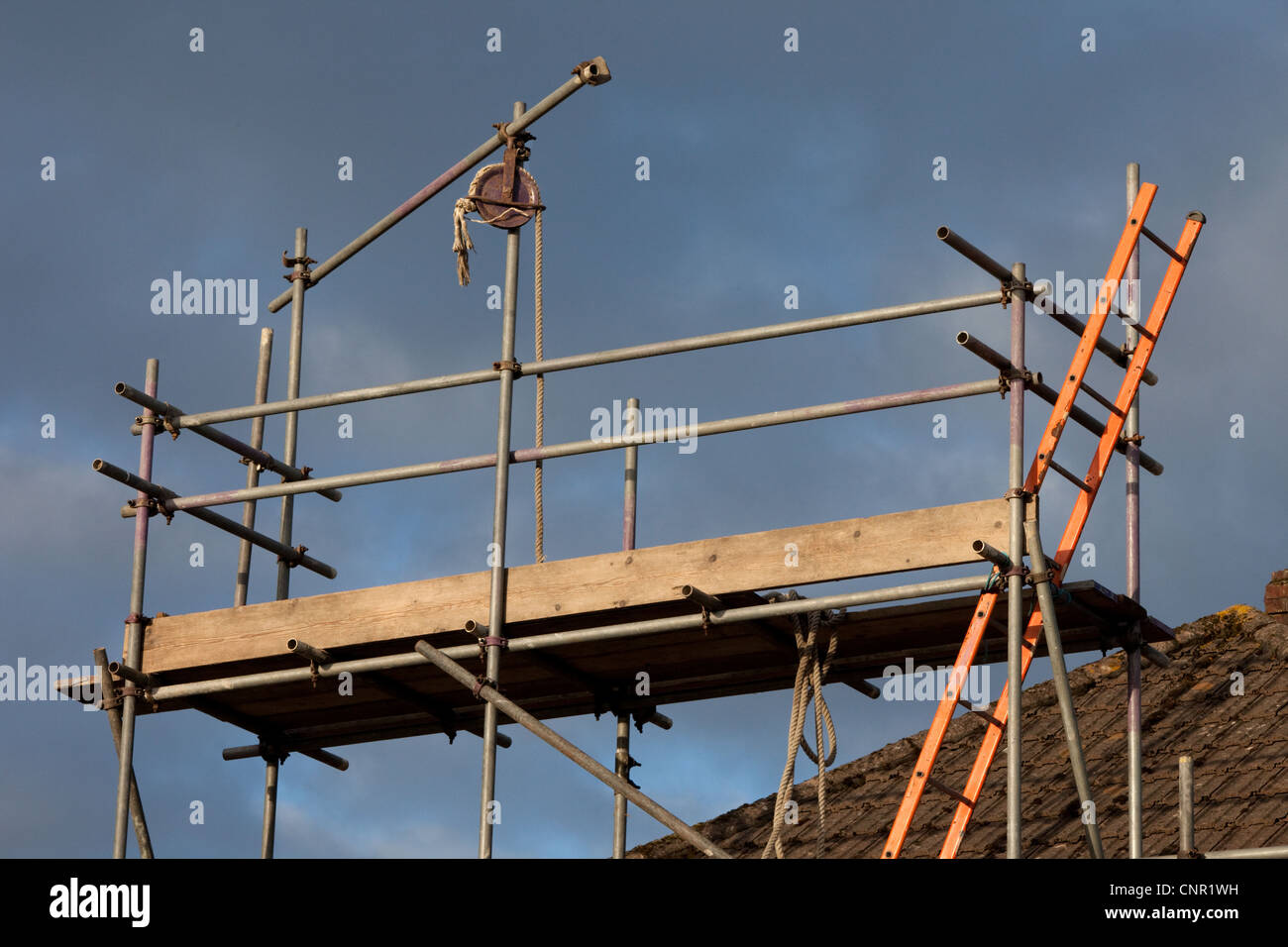Scaffolding Around House High Resolution Stock Photography and Images ...