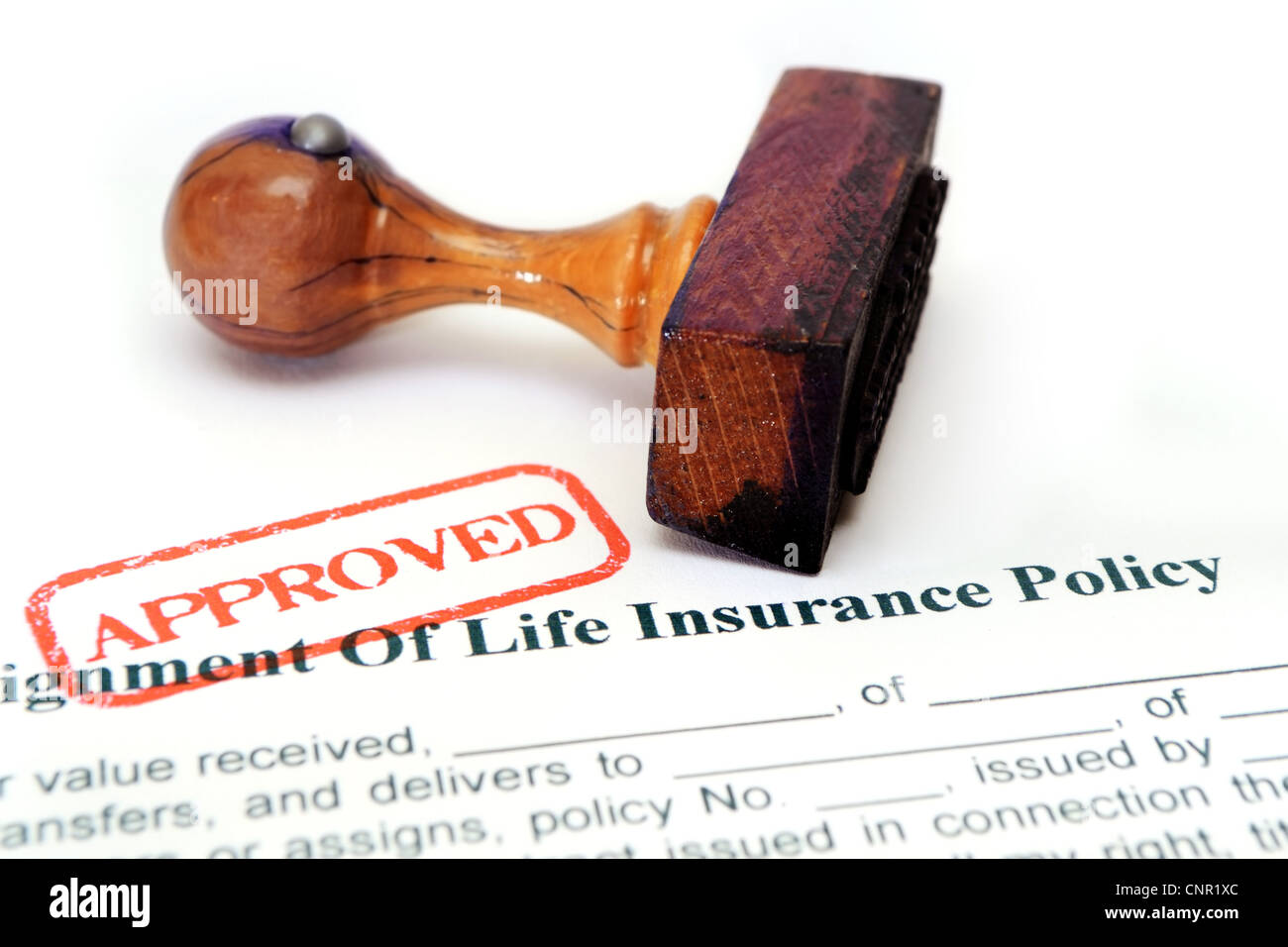 Life insurance policy Stock Photo - Alamy