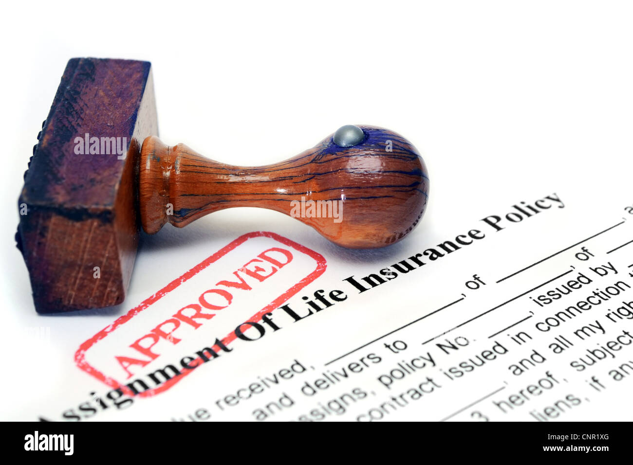 Life insurance policy Stock Photo - Alamy