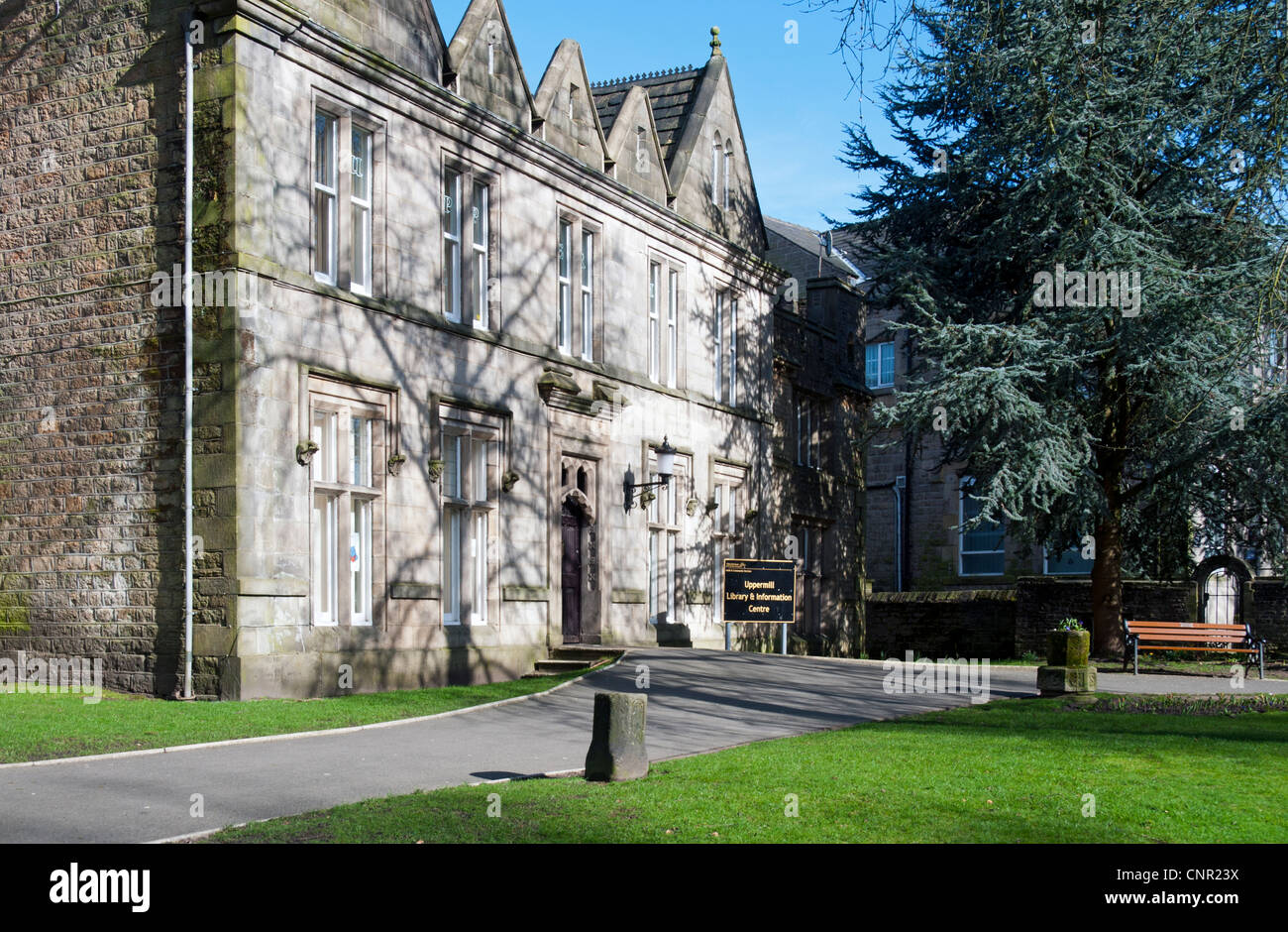 St. Chad's House, the library and Information Centre at Uppermill ...