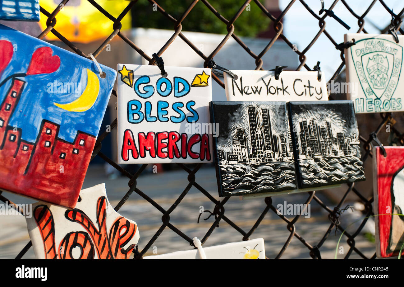Tiles for America, Mulry Square, Greenwich Village, NYC, began Sept. 12 ...