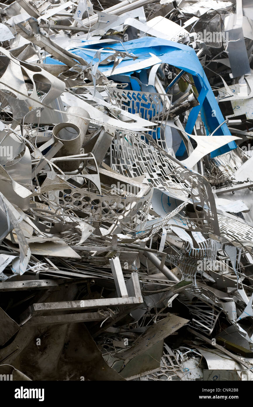 Scrap metal in a scrap yard Stock Photo - Alamy