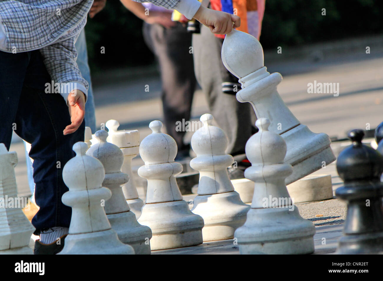 Outdoor chess set hi-res stock photography and images - Alamy