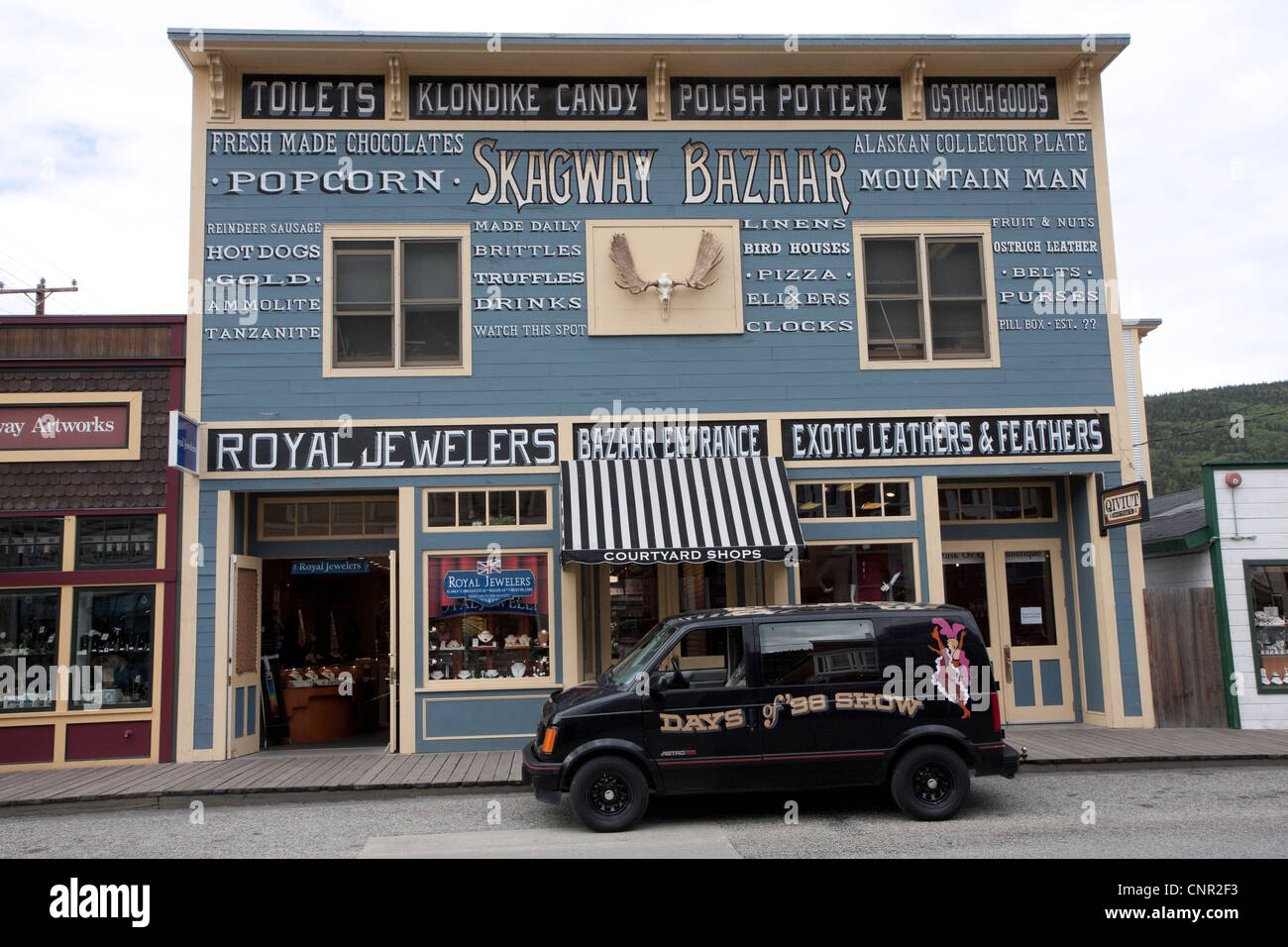 Skagway Bazaar building in Skagway, Alaska, USA Stock Photo - Alamy