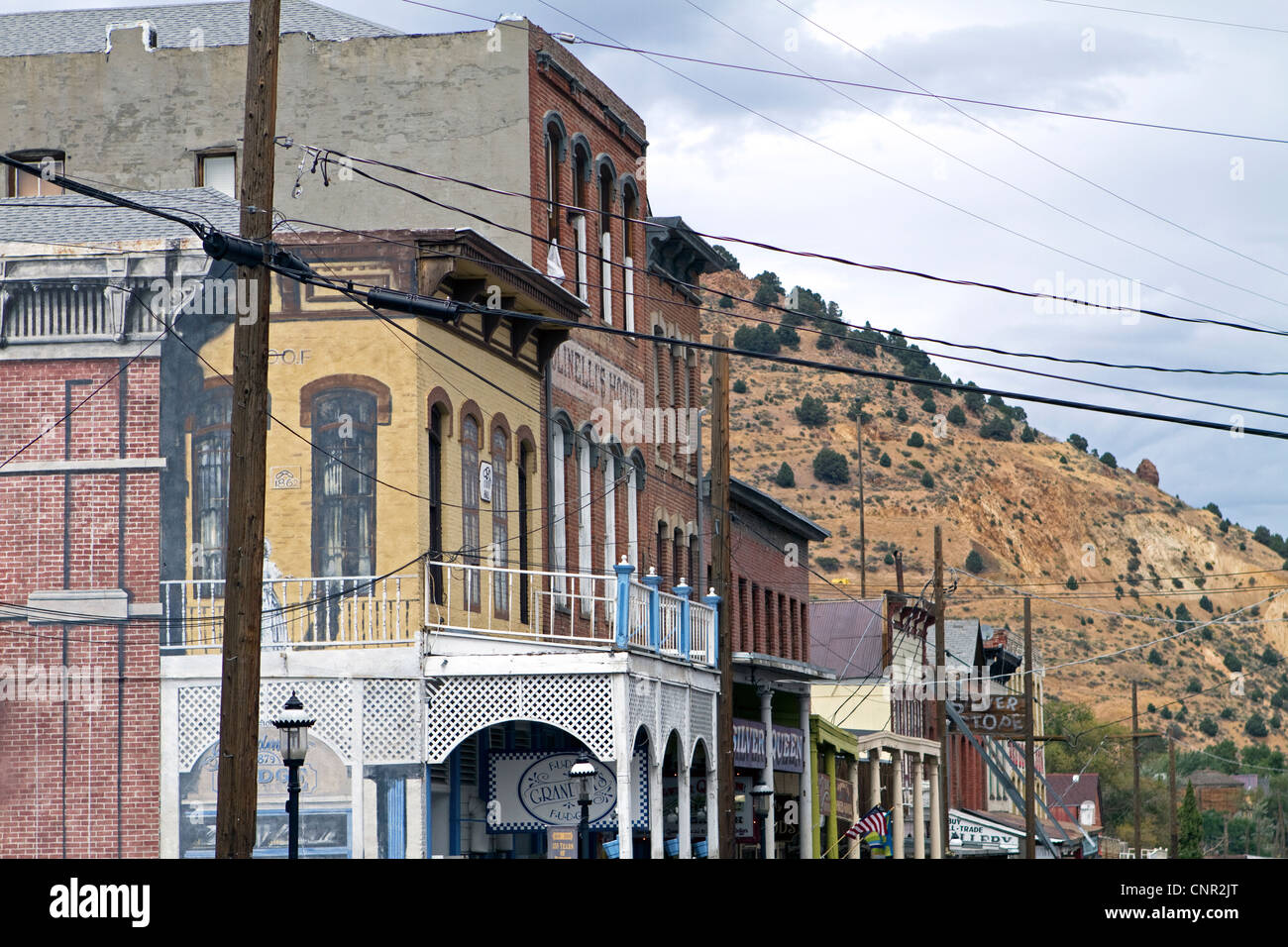 Historic Virginia City street scene, Nevada, USA Stock Photo - Alamy