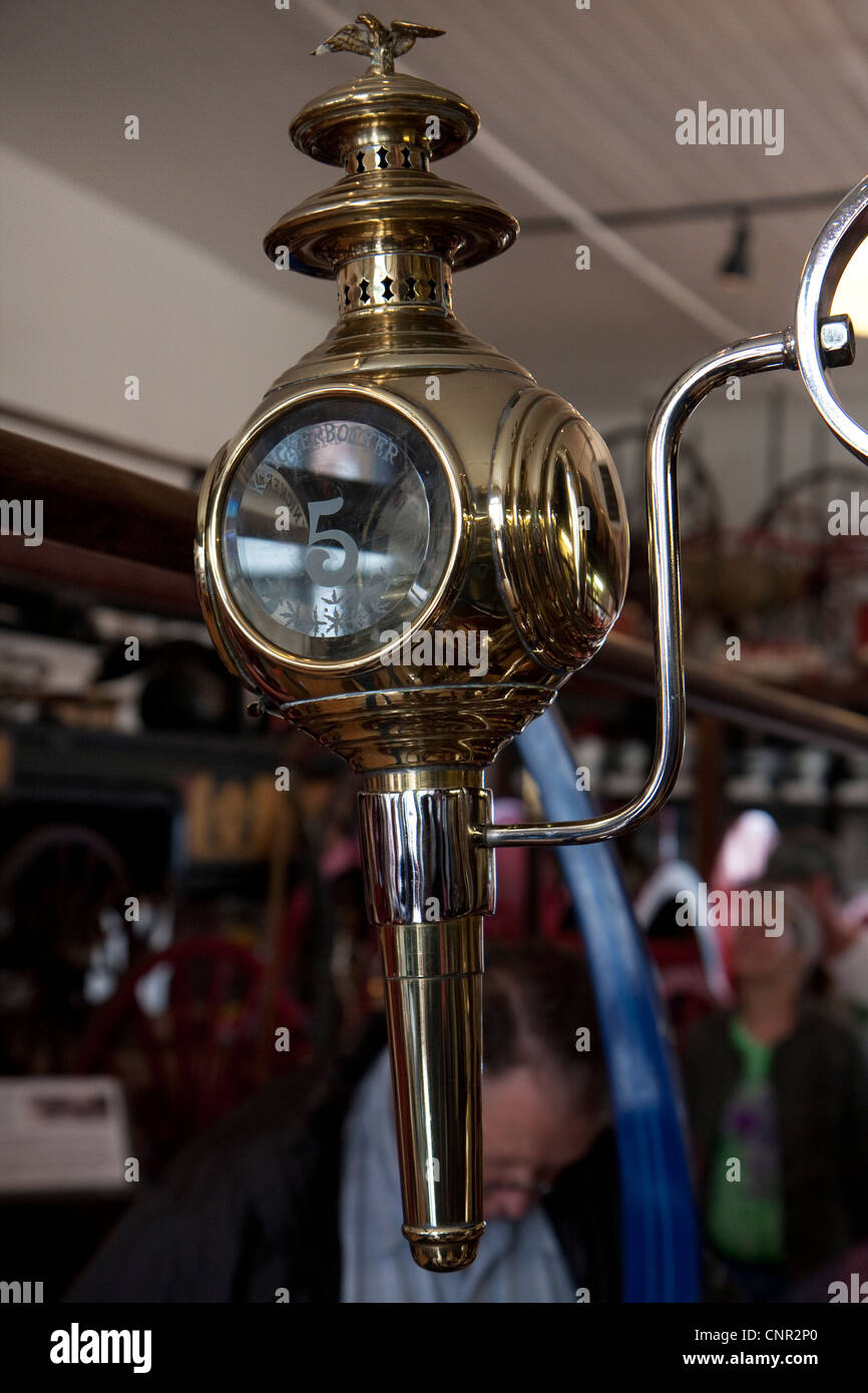 Old carriage light in the Comstock Firemen's Museum Historic Virginia ...