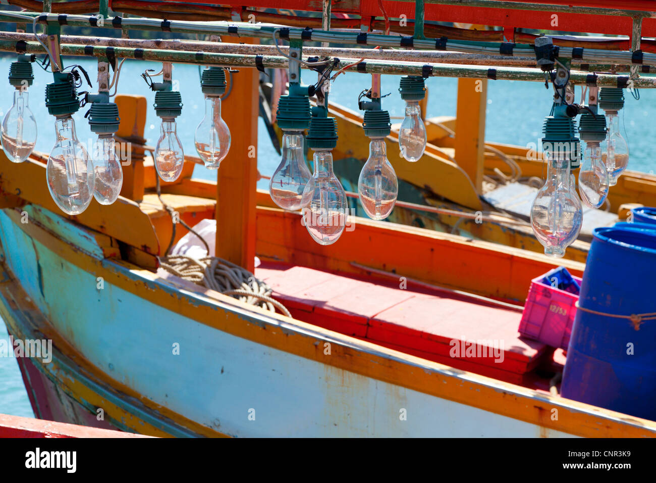 Night fishing tackle Stock Photo - Alamy