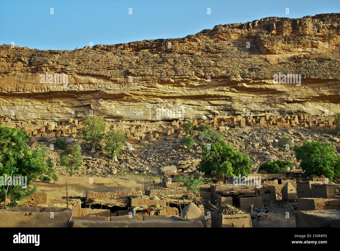 The Bandiagara Escarpment in Dogon County, Mali Stock Photo - Alamy