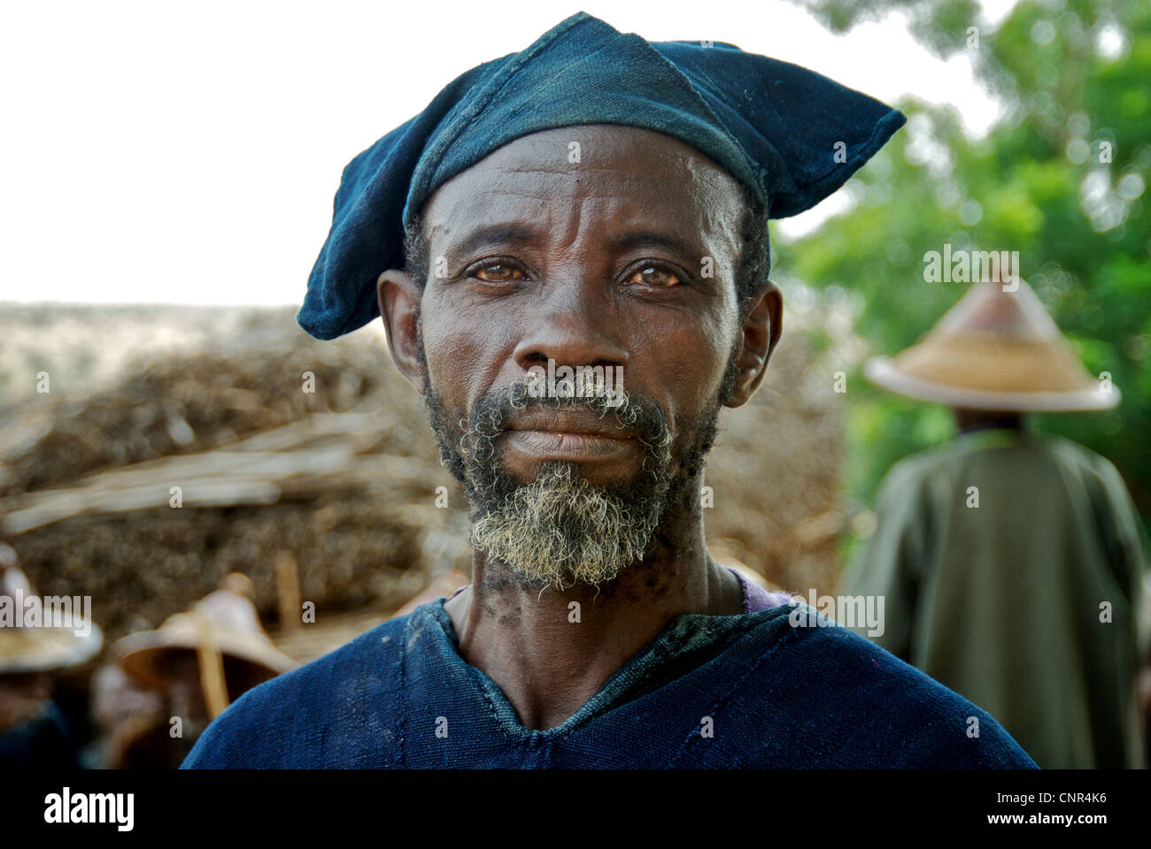 A portrait of a man in Dogon County, Mali Stock Photo - Alamy