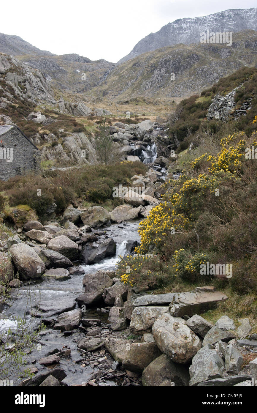 Waterfall in Snowdonia Stock Photo - Alamy