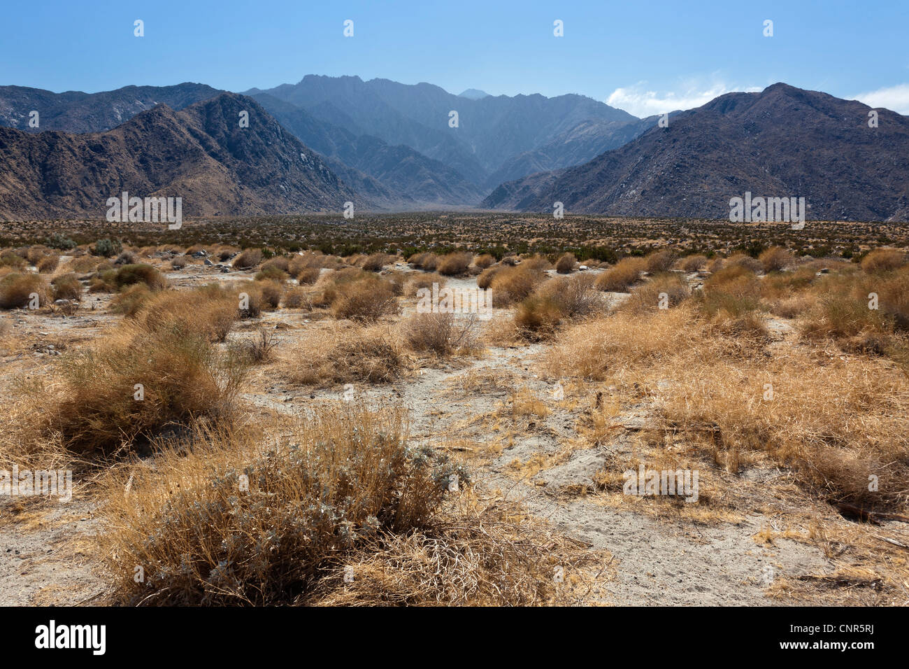 Desert and Mountains outside Palm Springs, California, USA Stock Photo ...