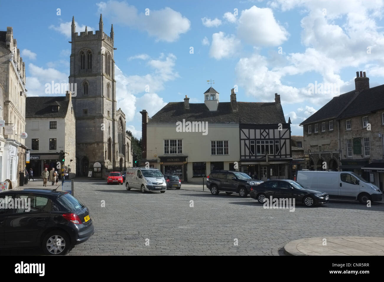 Red Lion Square Stamford Lincolnshire Stock Photo - Alamy