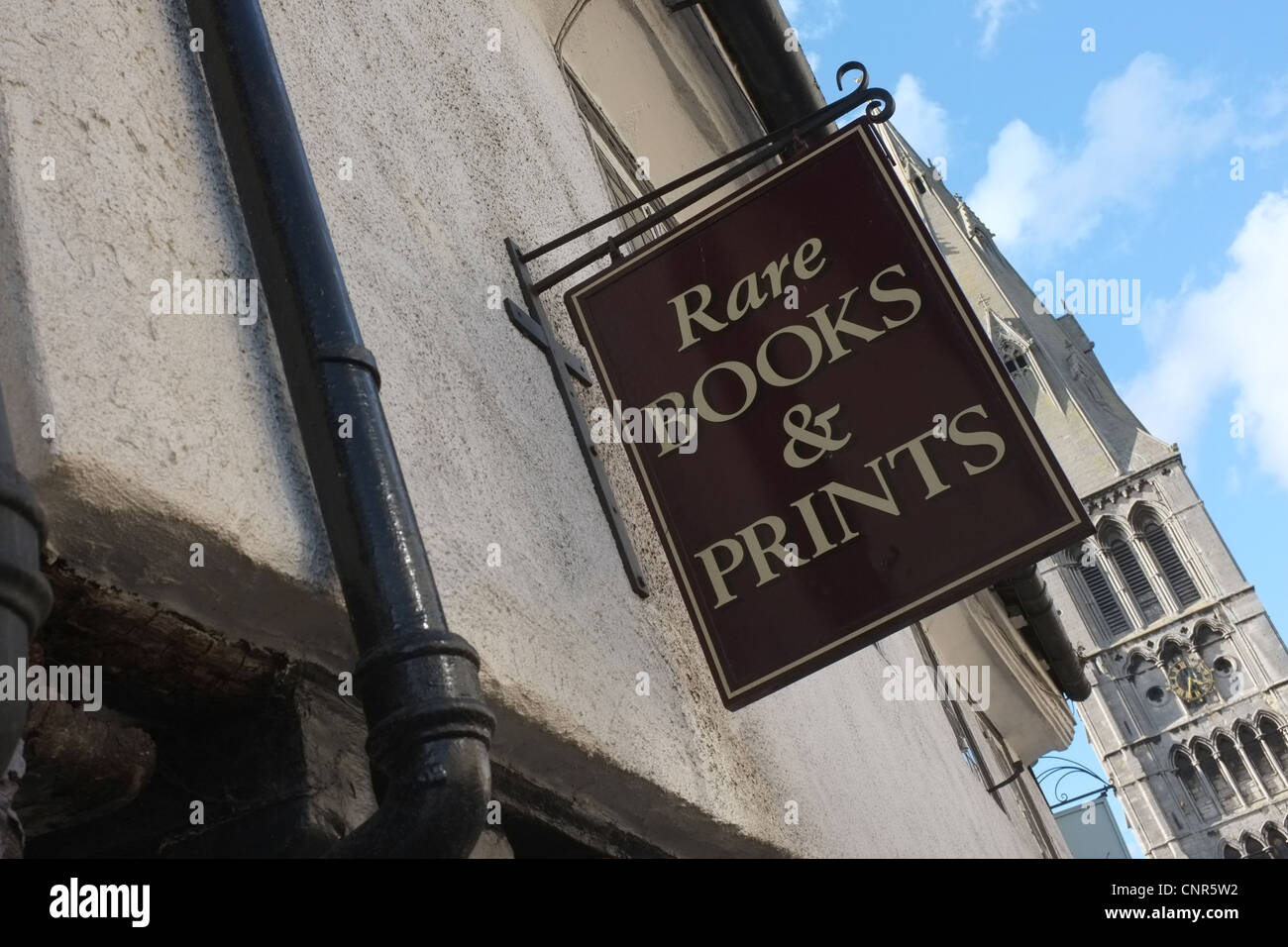Rare Books & Prints Sign Stock Photo - Alamy