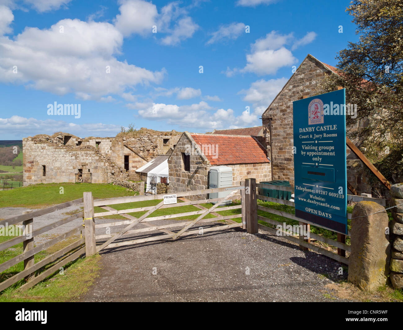 The historic ruins of Danby Castle and Eskdale farm now a venue for ...