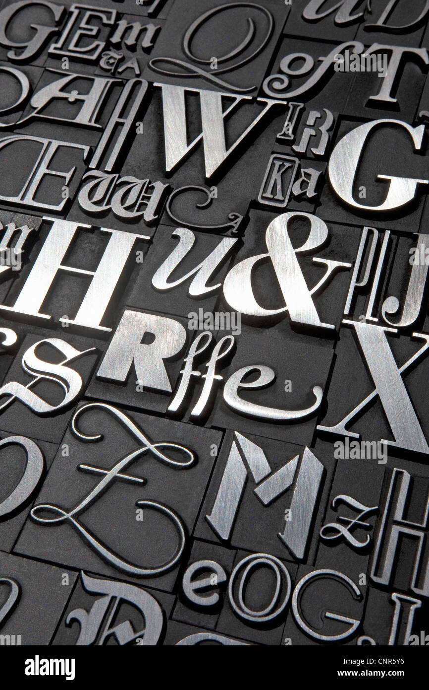 Letterpress metal case hi-res stock photography and images - Alamy