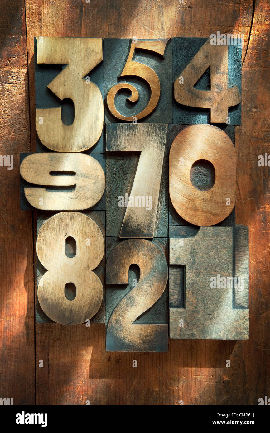 Typesetting numbers hi-res stock photography and images - Alamy