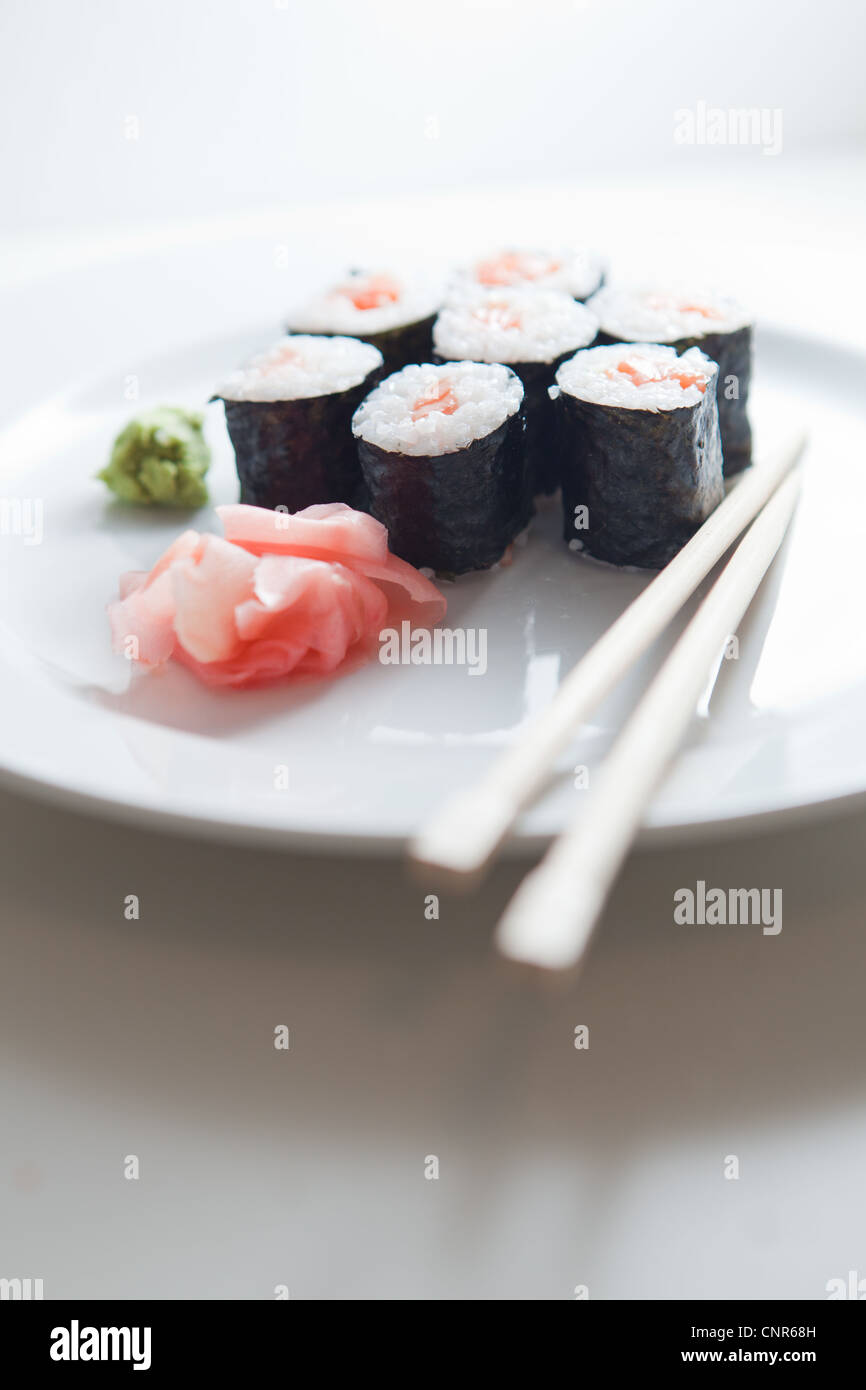 sushi maki (color toned image; shallow DOF Stock Photo - Alamy