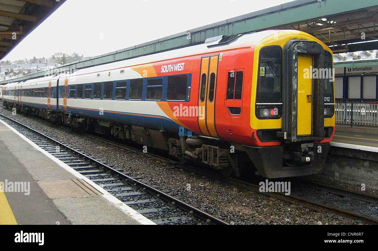 South West Trains refurbished Class 159/0 No. 159012 at Plymouth Stock ...