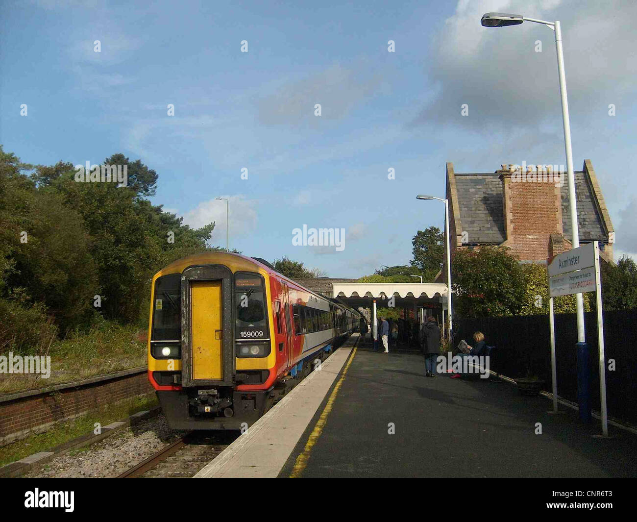 South West Trains refurbished Class 159/0 No. 159009 at Axminster Stock ...
