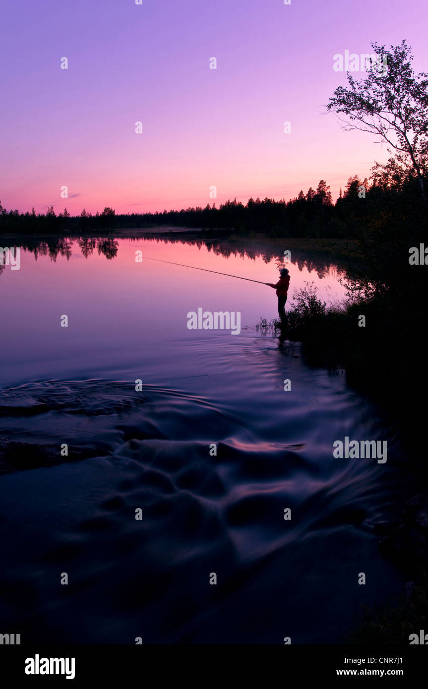 Idyllic fishing lake in hi-res stock photography and images - Alamy