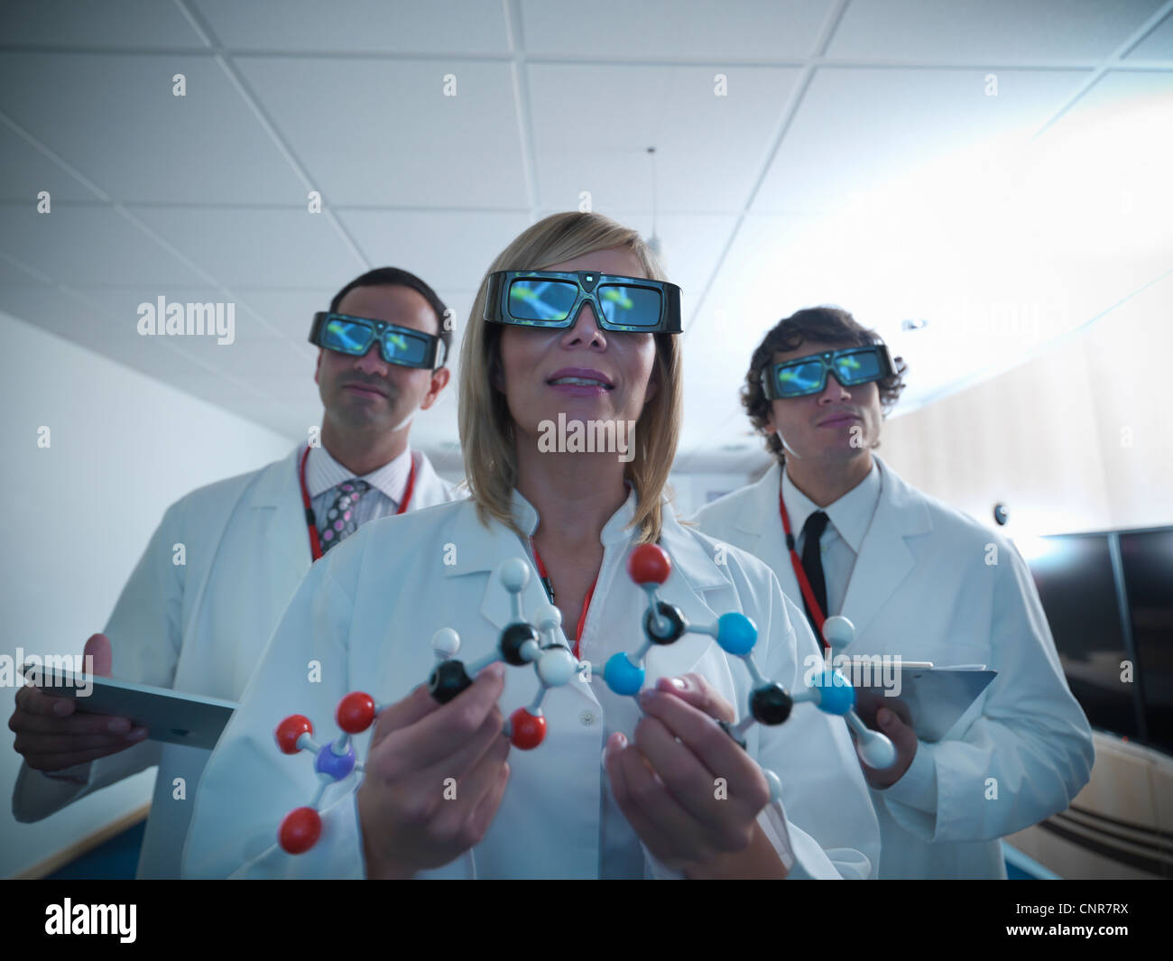 Lab scientists molecular model hi-res stock photography and images - Alamy