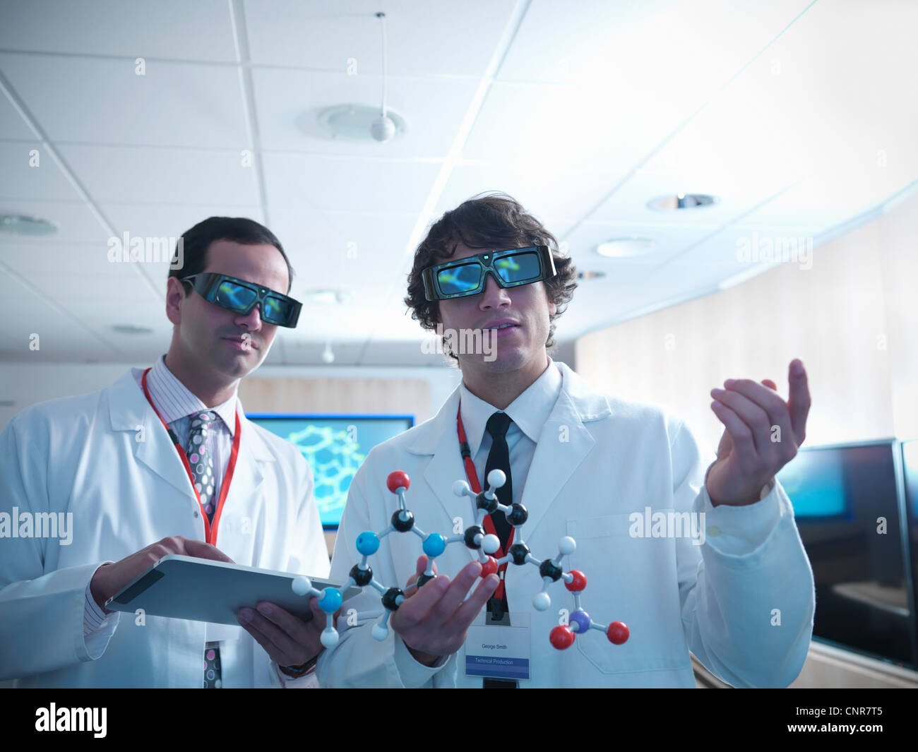 Lab scientists molecular model hi-res stock photography and images - Alamy