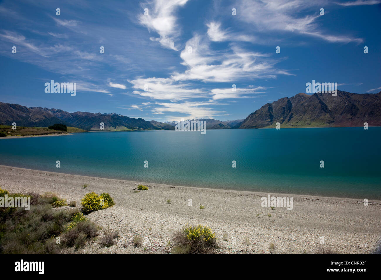 Still river in rural landscape Stock Photo - Alamy