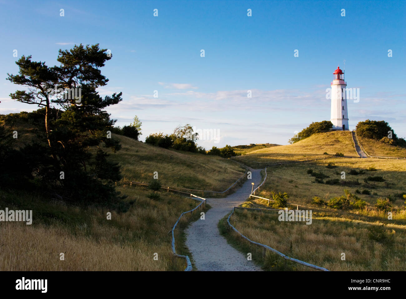 lighthouse on Hiddensee, Germany, Mecklenburg-Western Pomerania ...