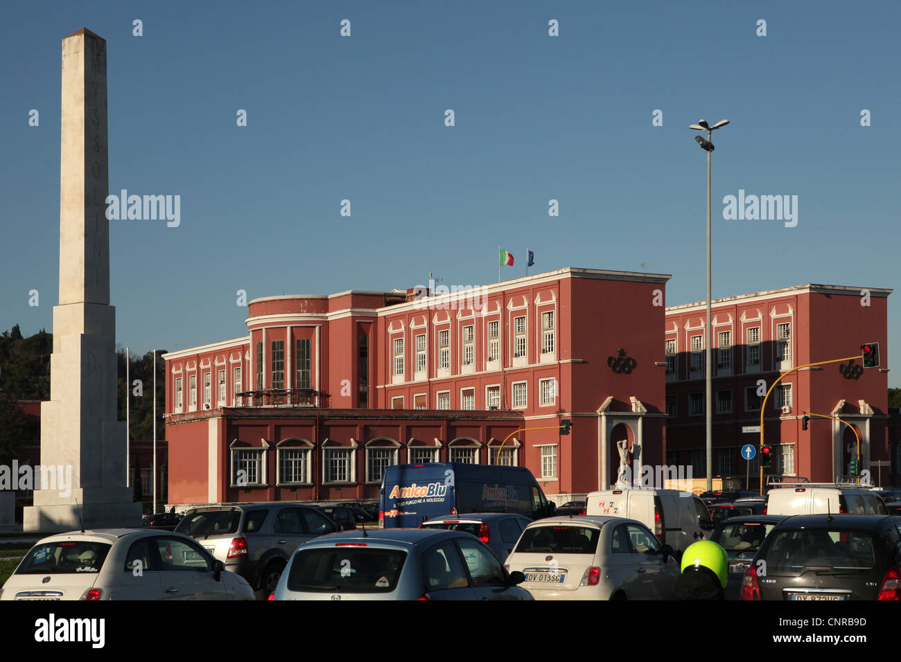 The headquarters of benito mussolini in rome hi-res stock photography ...