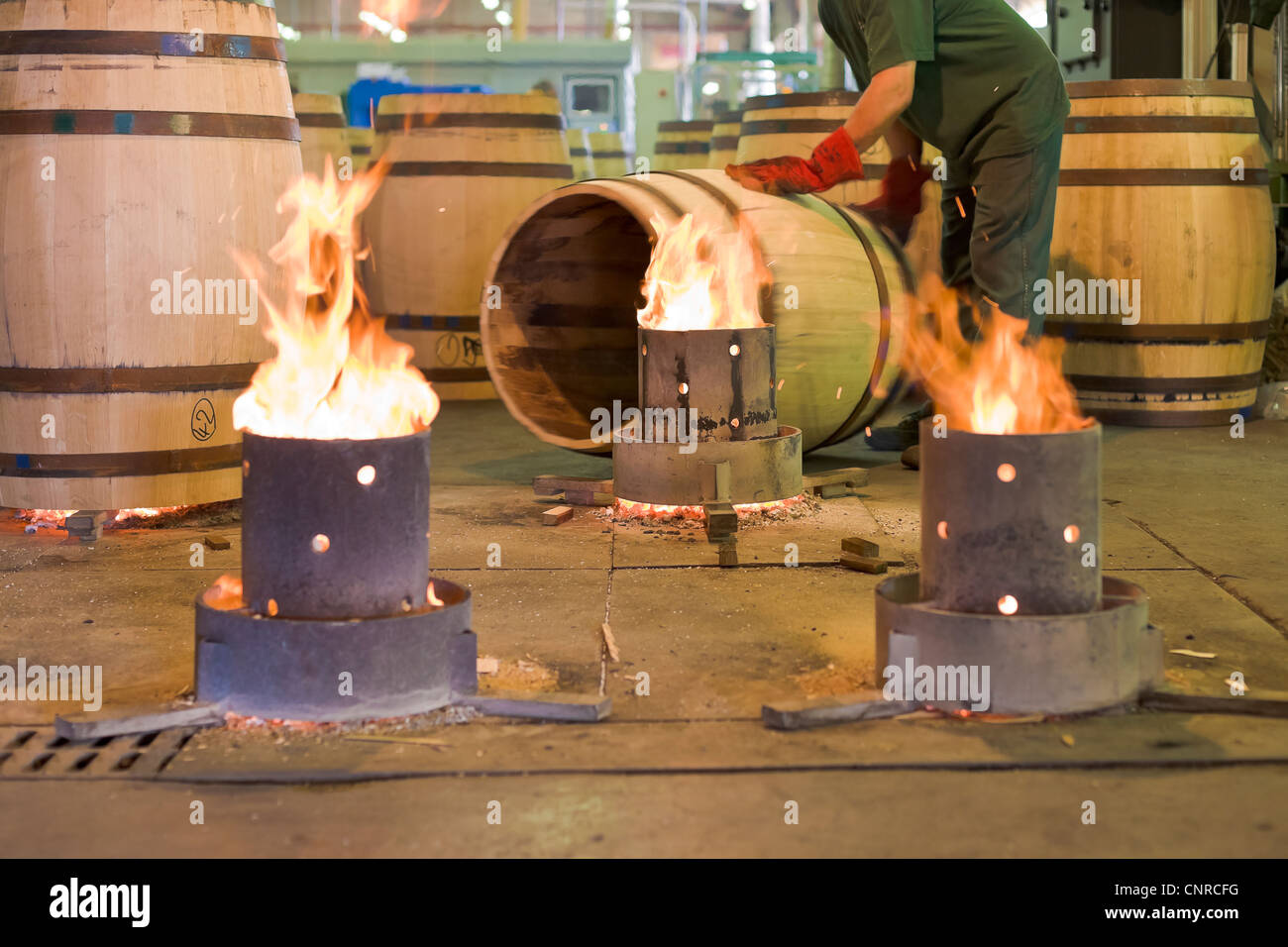 Barrel construction. the barrels ready to be heated. Since 1838 the ...