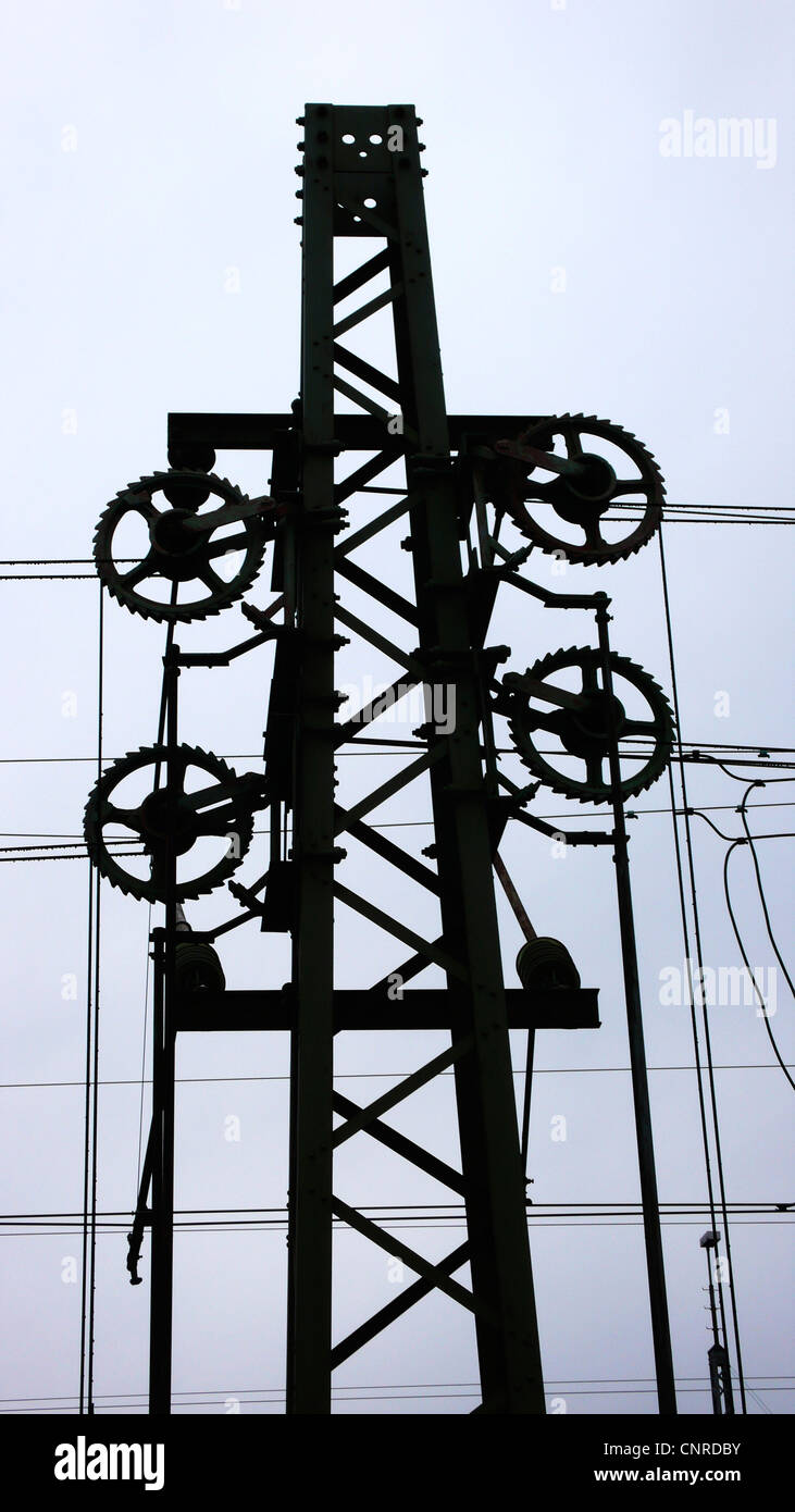 power cables, Germany Stock Photo - Alamy