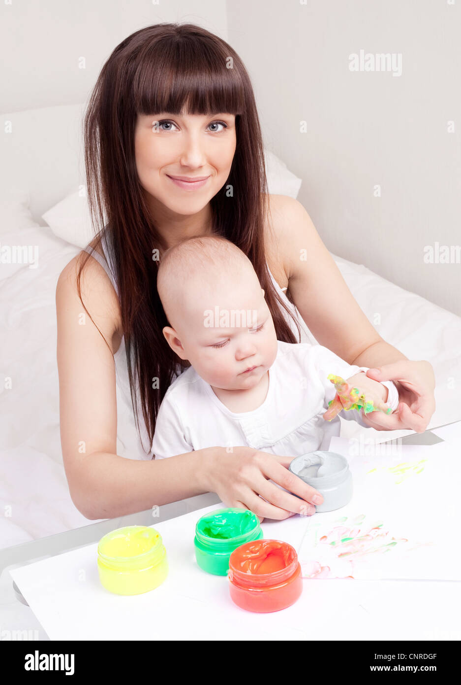 mother and baby at home Stock Photo - Alamy