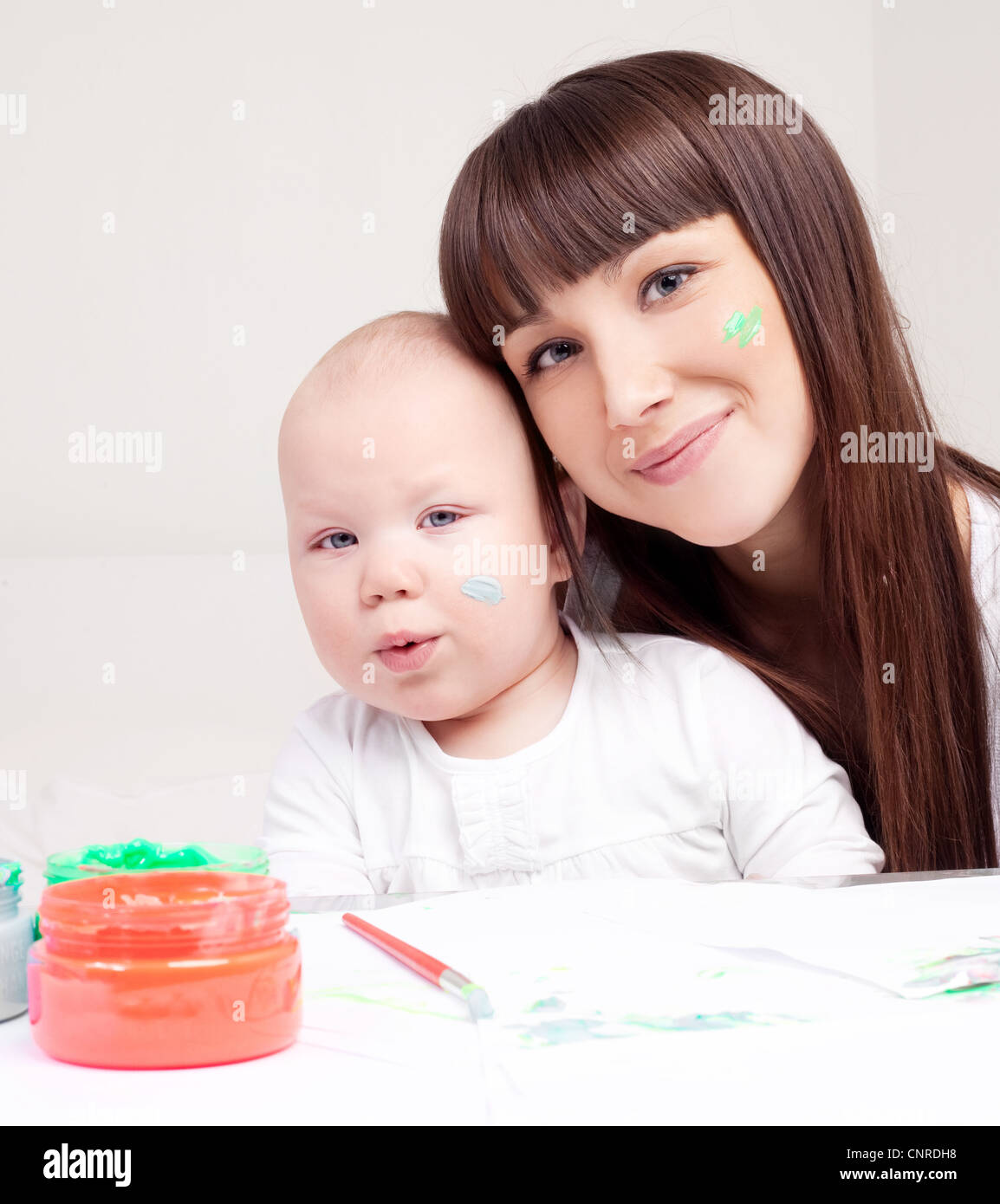 mother and baby at home Stock Photo - Alamy