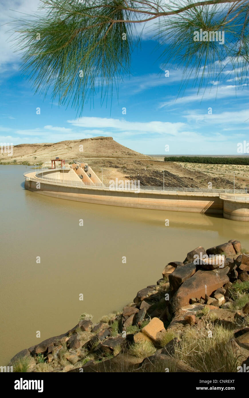 Naute Dam and storage lake, Namibia Stock Photo - Alamy