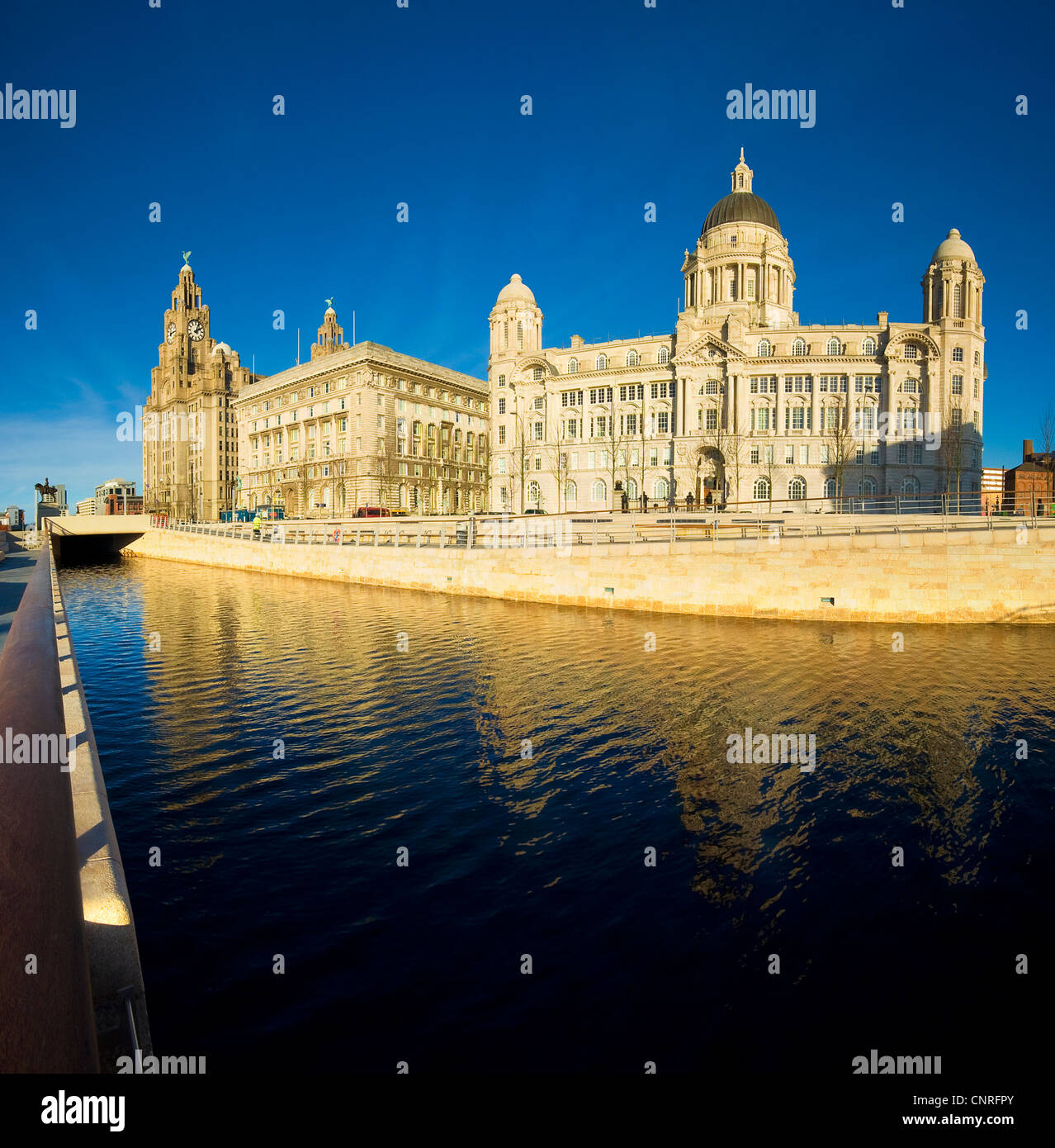 Three Graces, Liver Building, Cunard Building and Port of Liverpool ...