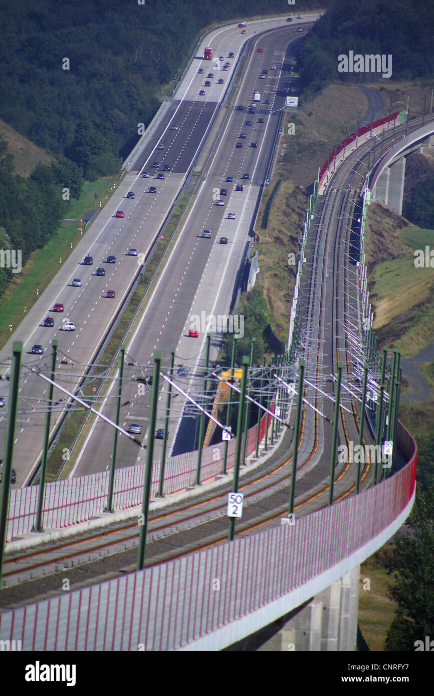 Motorway and ICE route Stock Photo - Alamy